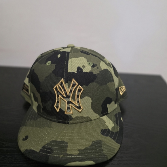 New Era | Accessories | New Era Camo Cap With Gold Logo | Poshmark